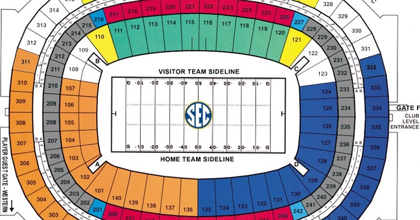 georgia dome seating chart