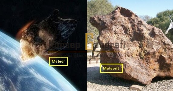 Perbedaan Meteor dan Meteorit serta Macam-macam Meteorit - Konsep Geografi