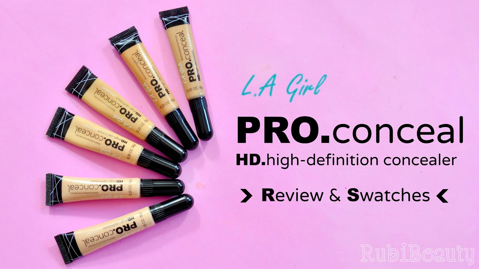 RubiBeauty: Review & Swatches | Correctores L.A.Girl Pro conceal HD