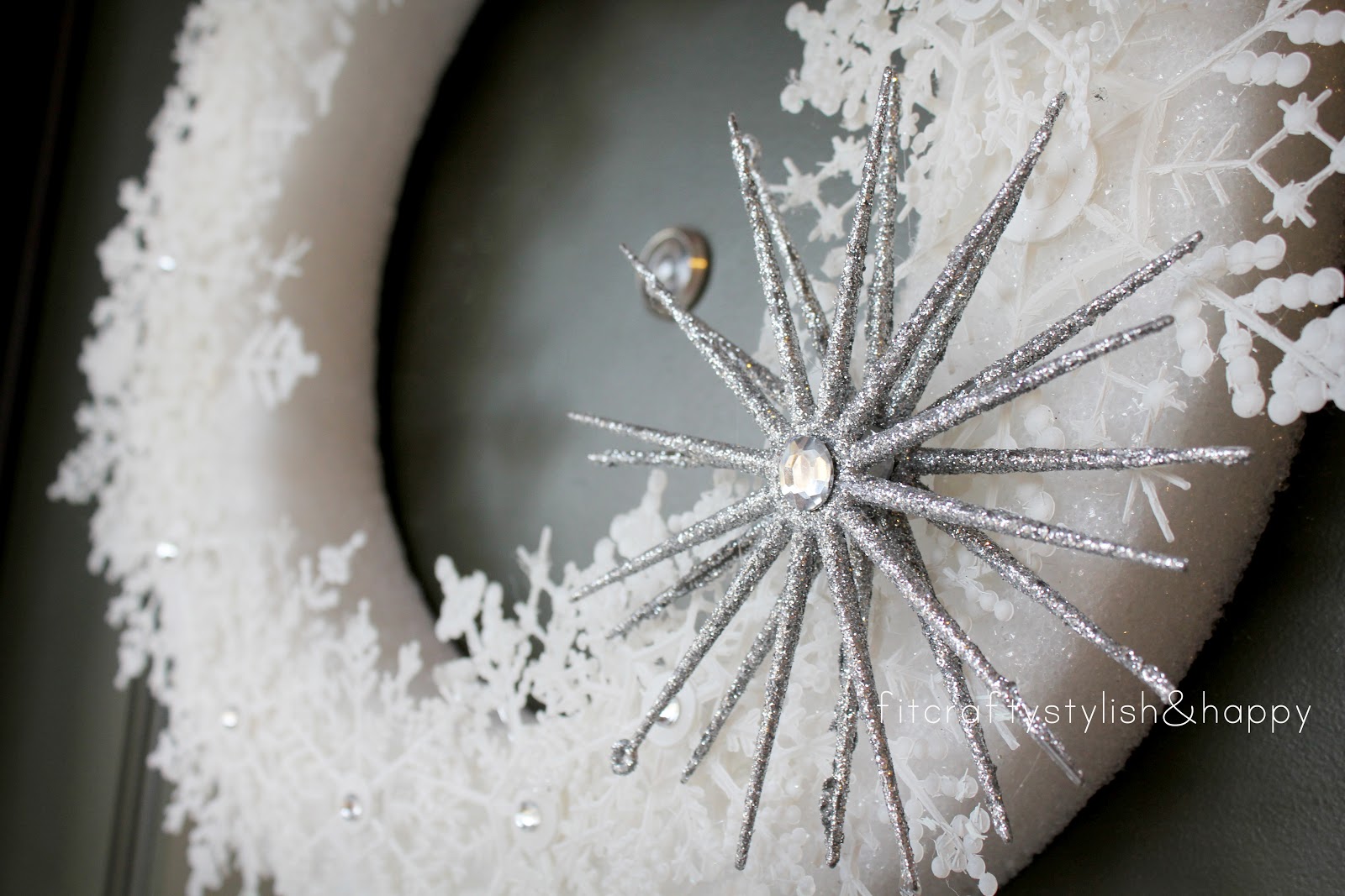 Fit, Crafty, Stylish and Happy: Snowflake wreath