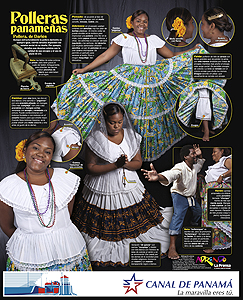 Tipos de Polleras de Panamá : Pollera utilizada en la Provincia de Darién