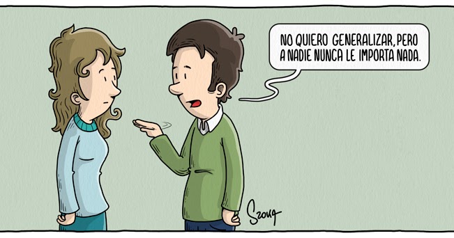 Y, viste cómo es: Generalizar