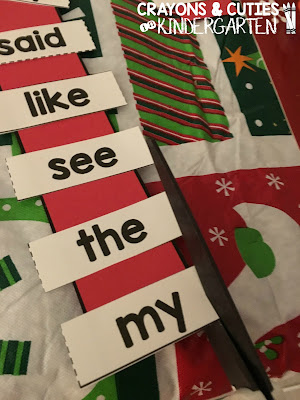 Crayons & Cuties In Kindergarten: Holiday Centers & Candy Cane Word Work!