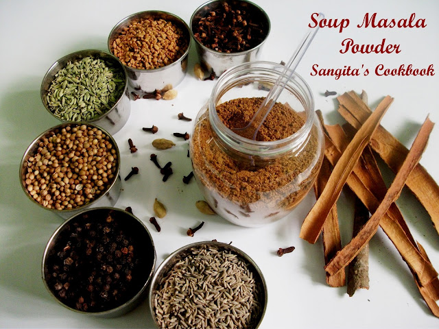 Sangita's Cookbook: Homemade Soup Masala Powder Recipe
