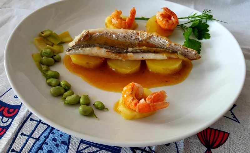 La cuisine & Claudine: Filet de maigre, sauce aux langoustines et ...