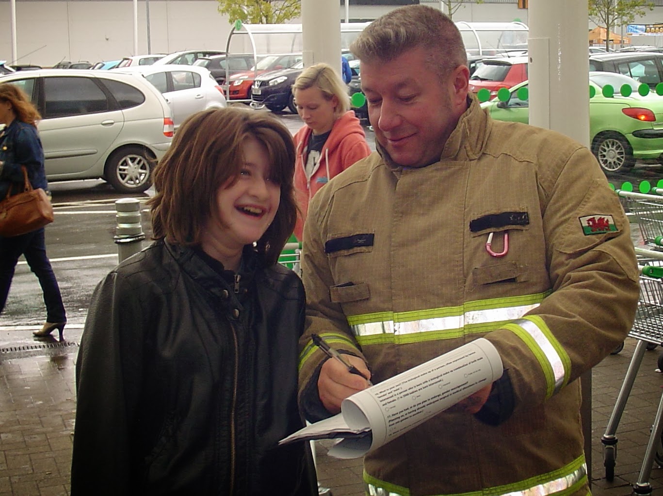 Save Blaina Fire Station: Blaina Fire Crew in Action at Asdas, Brynmawr