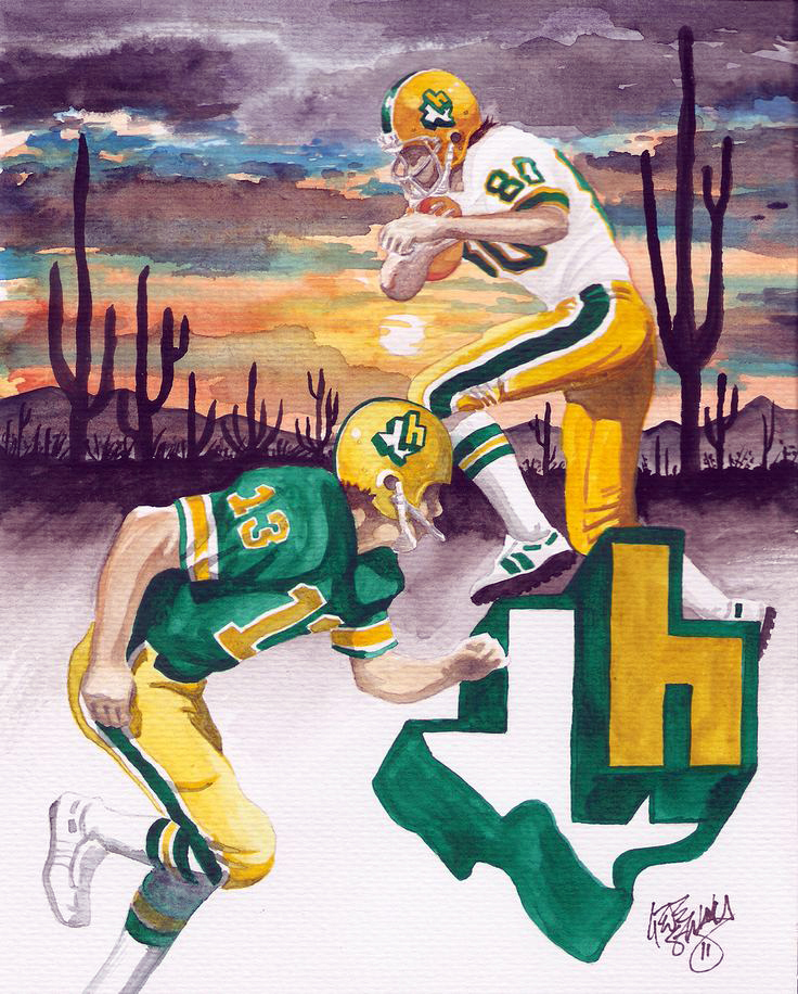 Pro Football Journal Presents: NFL Art: WFL Art by Gene Sanny