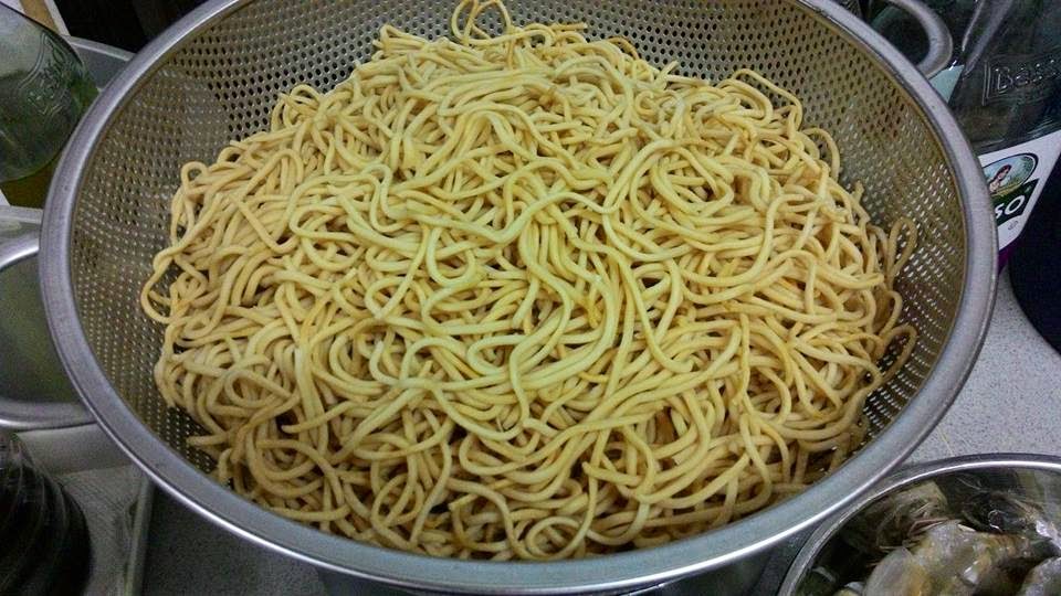 My Cooking Recipe : 大头虾焖伊面Braised Yee Mee with Freshwater Prawns