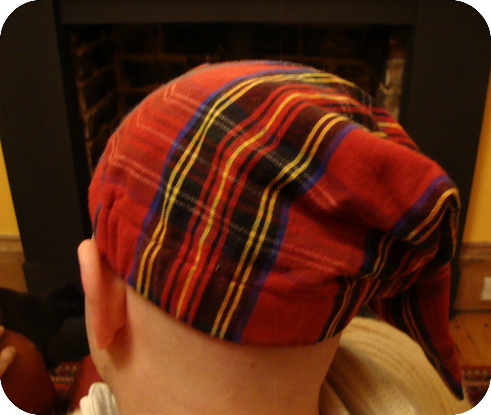 A toasty fire, a nightcap, warm tartan and a kitten.... | Ms1940McCall