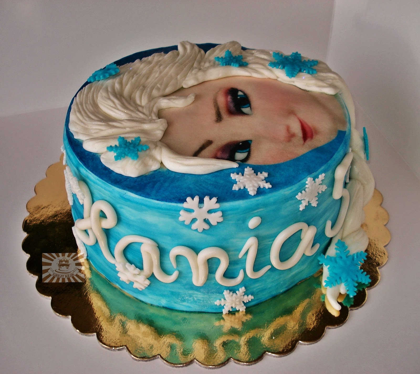 Grejt Kejk -Studio Tortów Niezwykłych Żyrardów: Tort z Elsą z bajki Frozen.
