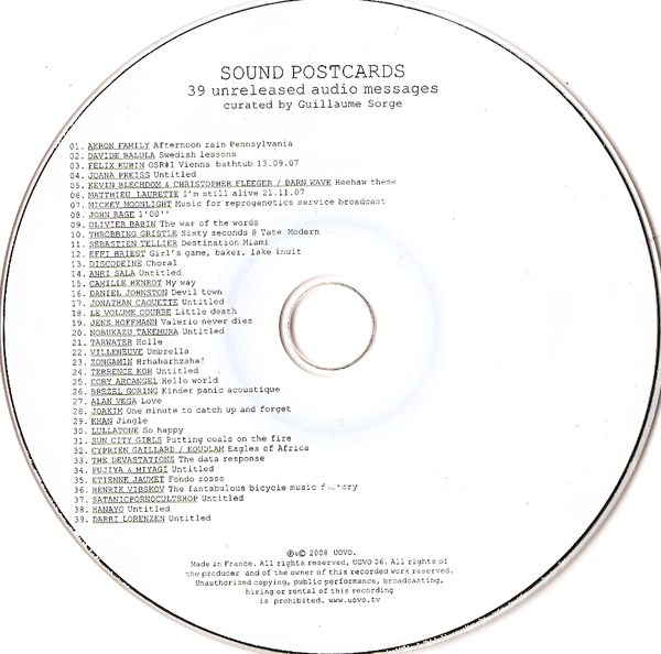 Artists' Books and Multiples: Sound Postcards