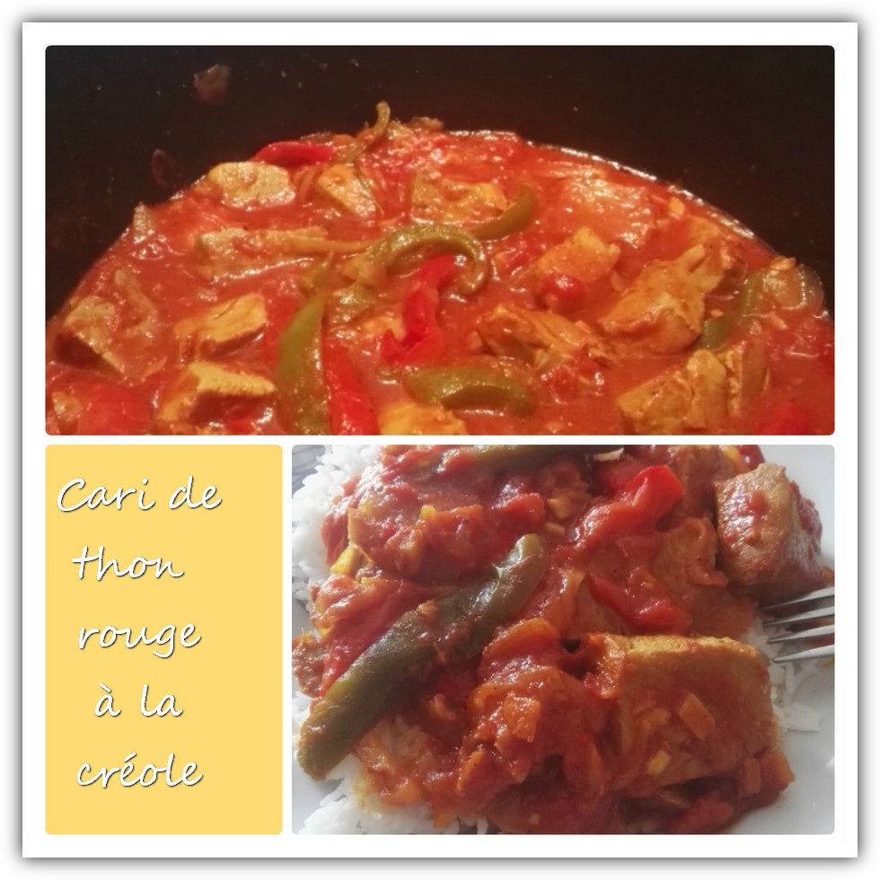 ♥ Les Gourmandises de Melodie68 ♥: Cari de thon rouge à la créole
