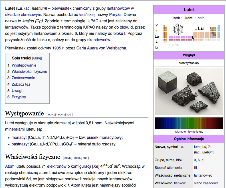 Biologia - nauka o życiu: Pierwiastki chemiczne bloku f (Pierwiastki ...
