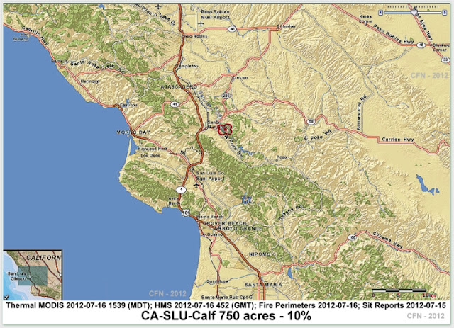 CFN - CALIFORNIA FIRE NEWS - CAL FIRE NEWS : CA-SLU-Calf 640 acres - 20 ...