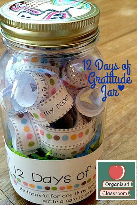 Classroom Freebies Too: 12 Days of Gratitude Jar!