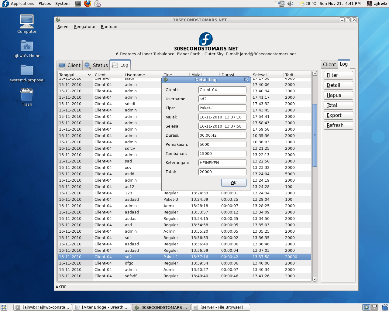SEMUA ADA: Billing Warnet Gratis