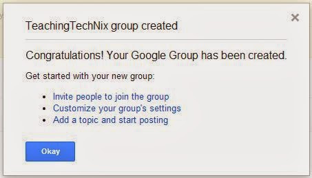 TeachingTechNix: Google Groups 101