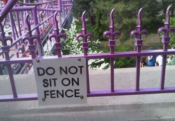 I Don't See Dead People: Do Not Sit On Fence