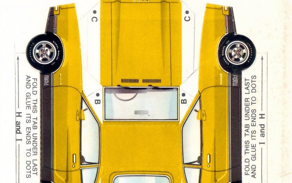 SP. Papel Modelismo: PaperCraft - Ford Mustang II Mach 1 hatchback