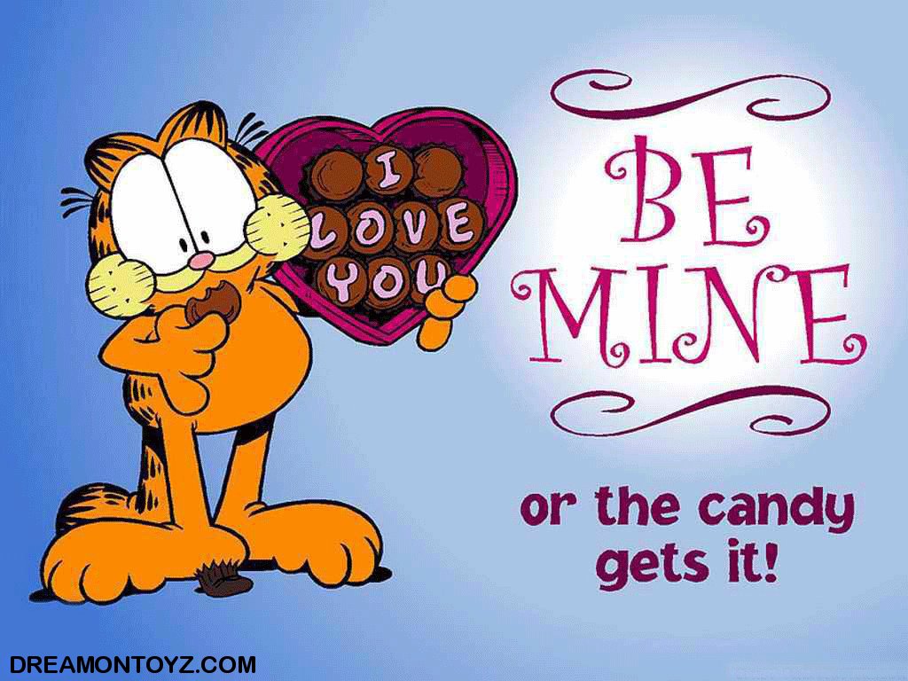 FREE Cartoon Graphics / Pics / Gifs / Photographs: Garfield Valentine ...
