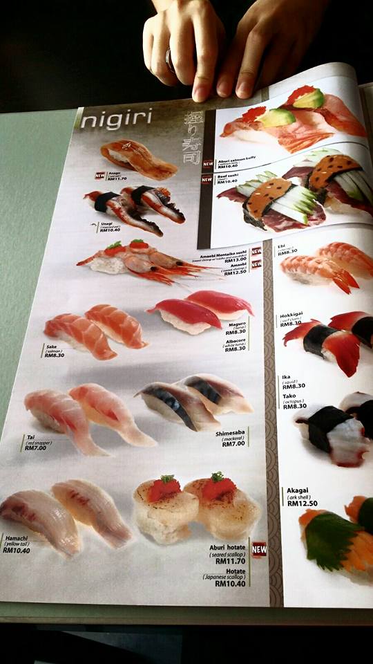 Excapade Sushi Miri Menu Price and Reservation Contact No - Miri Food ...