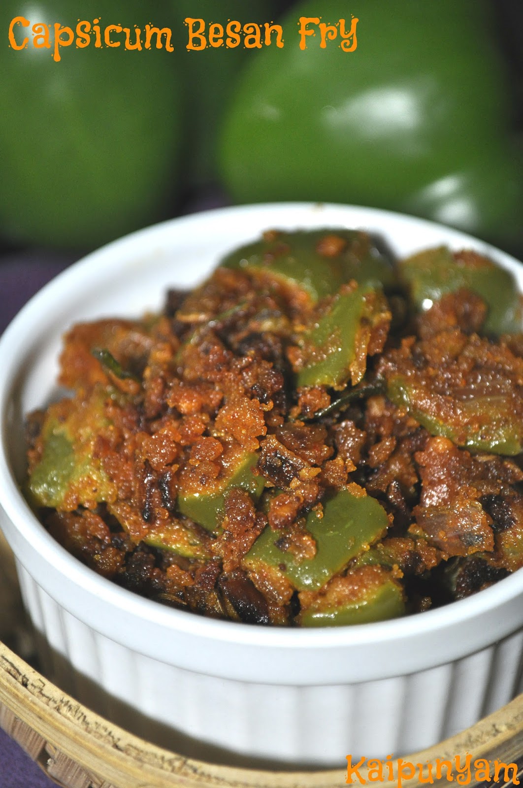 kaipunyam.com: Capsicum Besan Fry
