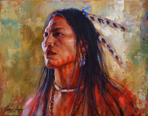 White Wolf : 20 James Ayers outstanding paintings of Native American ...