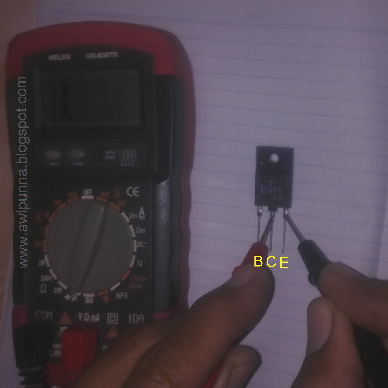 ARWIS' BLOG: Cara Mengukur Transistor Horizontal TV