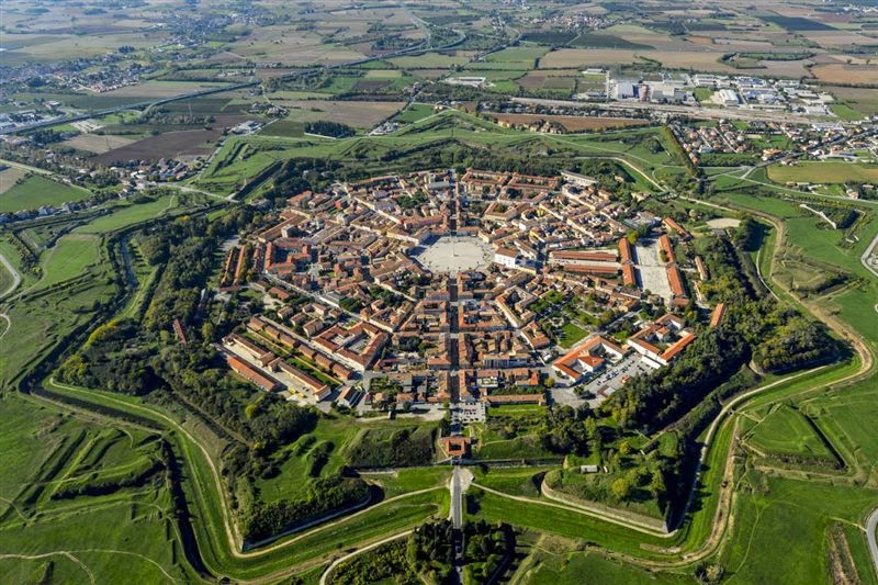 The citadel of Palmanova, Italy