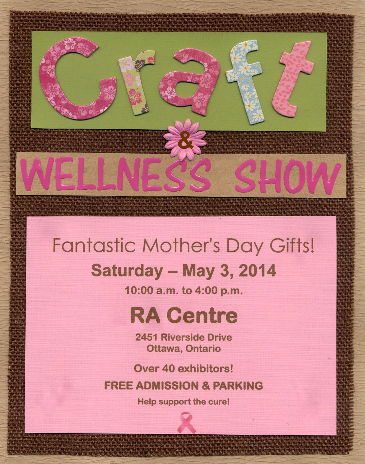 Ottawa Craft and Gift Shows: Spring Craft and Wellness Show - May 3, 2014