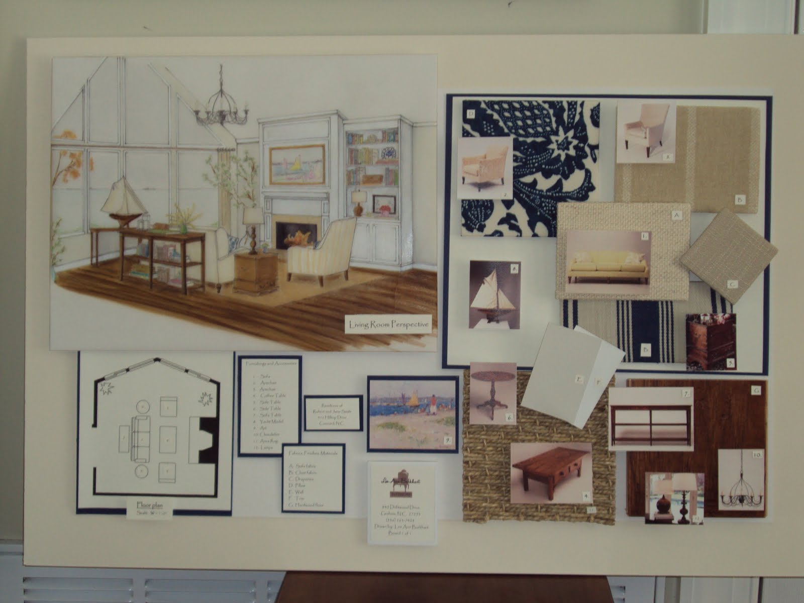 lee ann burkhart interiors: Spring Semester Projects