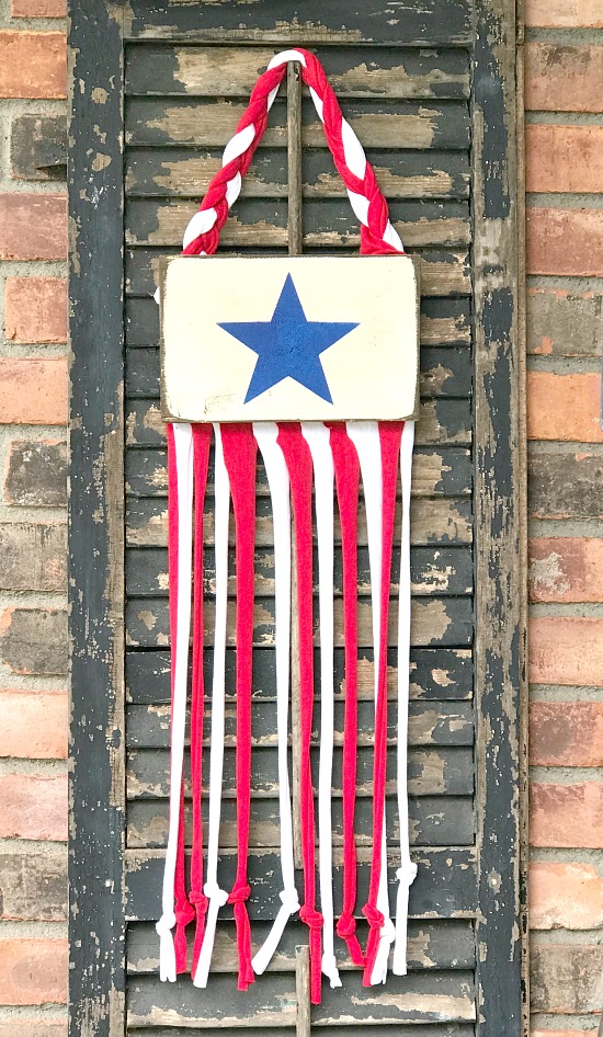 DIY Recycled T-Shirt American Flag