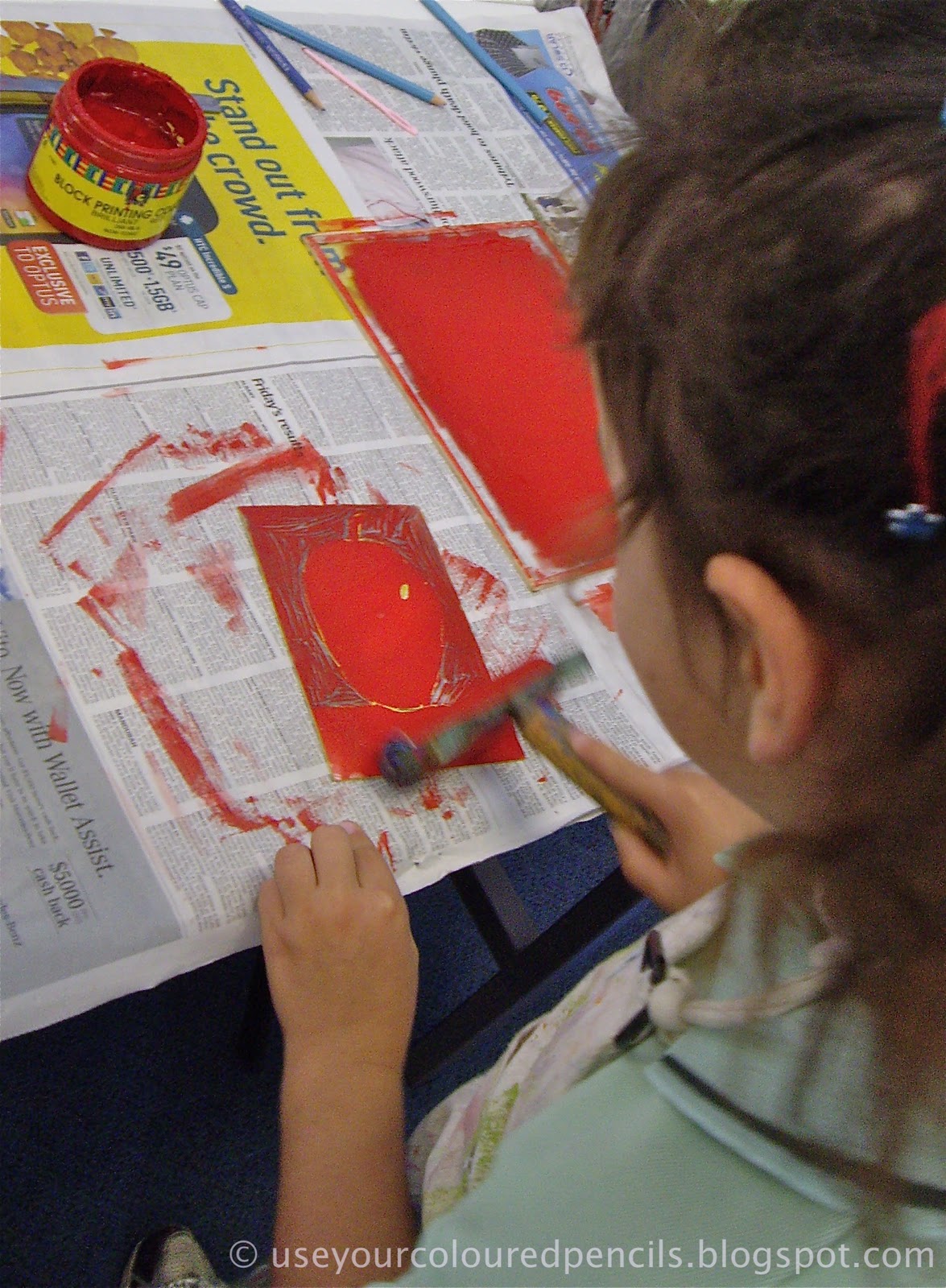 Use Your Coloured Pencils: Foam Reduction Prints