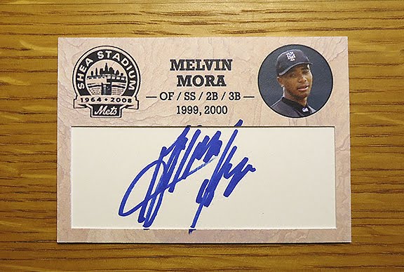 The Amazing Shea Stadium Autograph Project: #570) MELVIN MORA