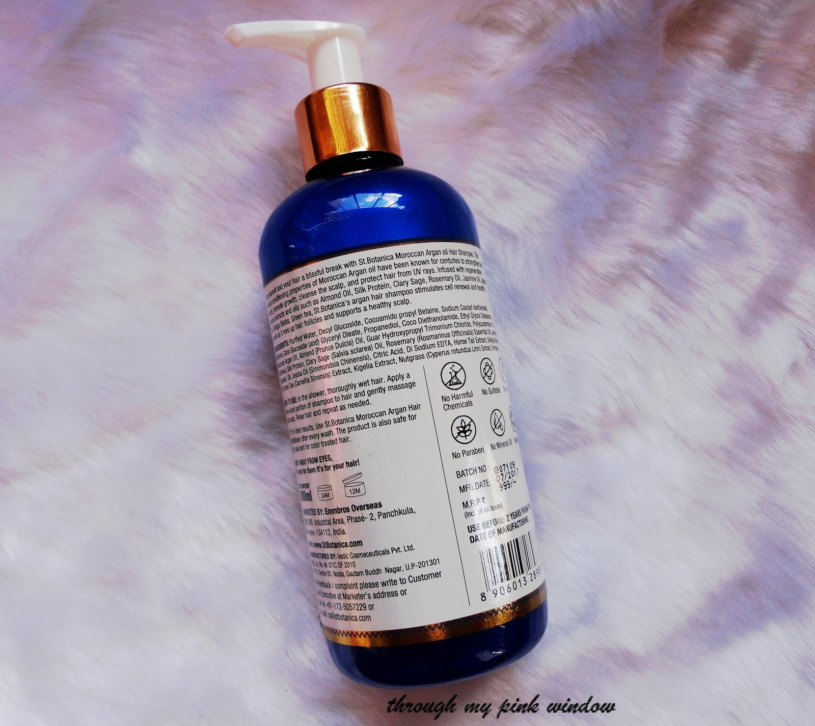 St. Botanica Moroccan Argan Oil Shampoo : Review - Through My Pink ...