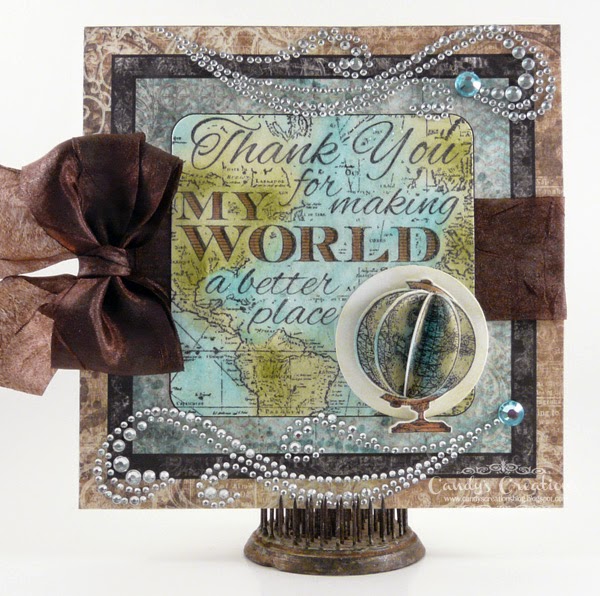 Candy's Creations: My World Card with Heartfelt Creations