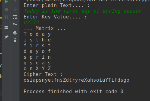 Transposition - Practical Cryptography Algorithms Encryption Plain Text to Cipher Text using c++ ...