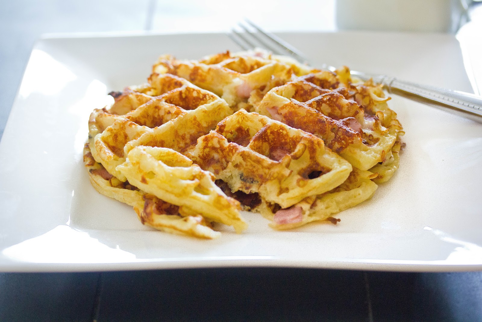 Ham 'n' Cheese Waffle