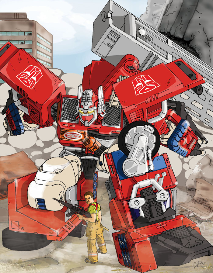 OPTIMUS PRIME - FIRE CONVOY ~ Multiuniverso Transformers