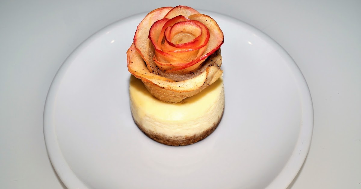 The best apple rosette cheesecake recipe