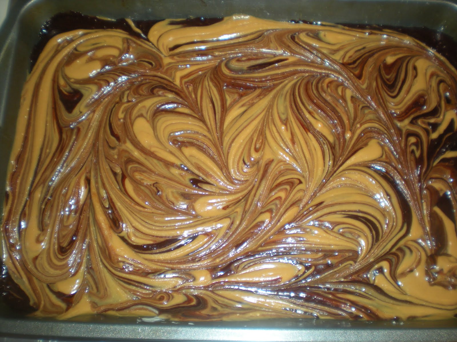 Baked By Buttercup: Peanut Butter Swirl Brownies