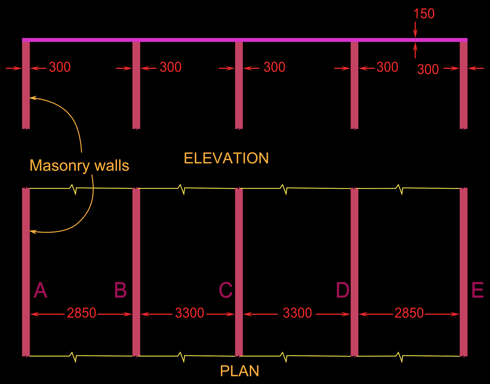 Reinforced Concrete Design: Effective span example 4
