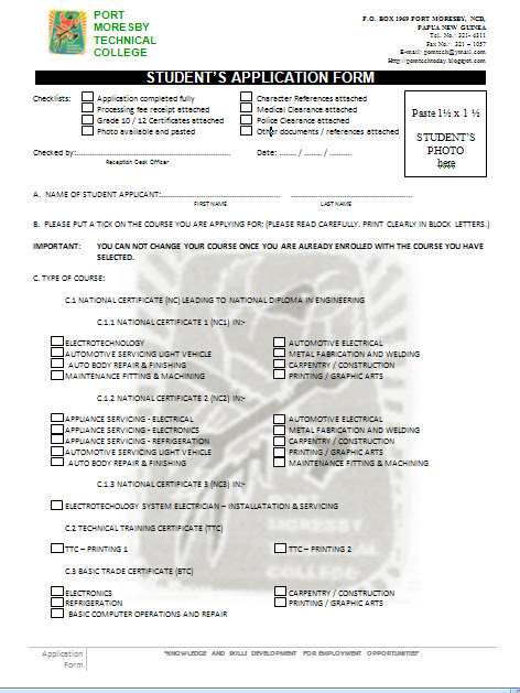 POMTECHTODAY: APPLICATION FORM
