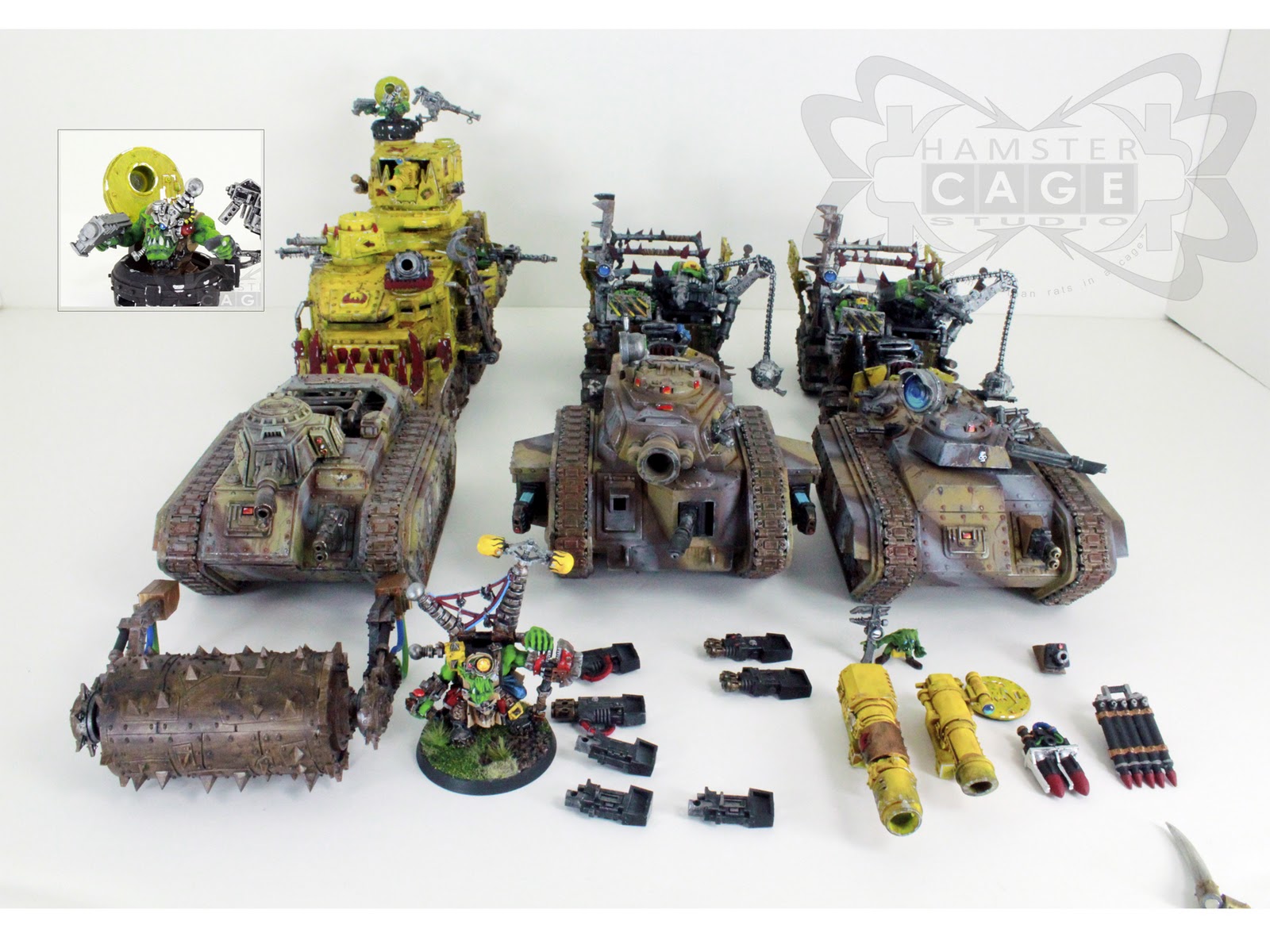 Hamster Cage Studio: Ork Big Mek with Kustom Force Field