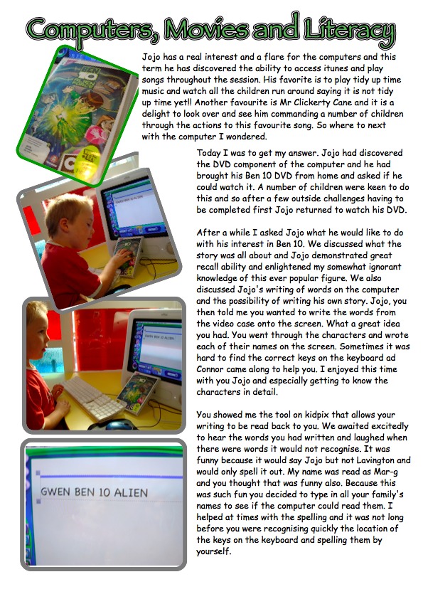 Nayland Kindergarten Literacy in an E-Learning Context: Digital writing ...
