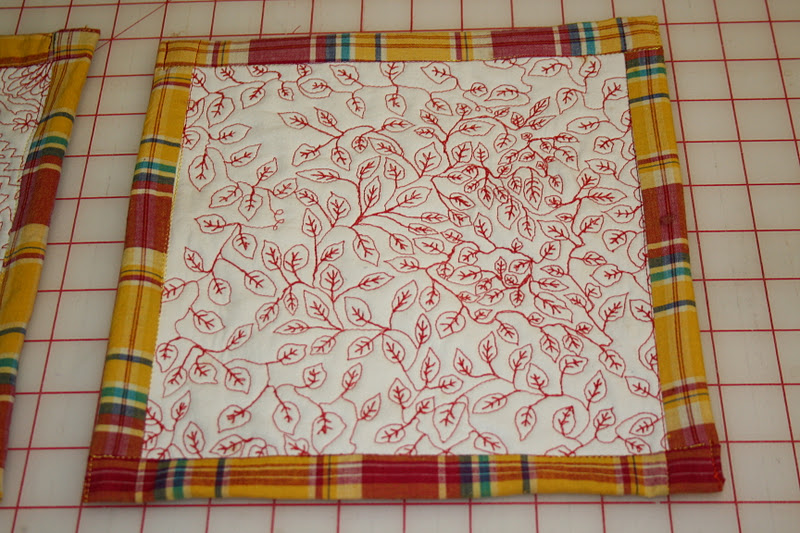 Tammy's Craft Emporium: Free motion quilting leaves