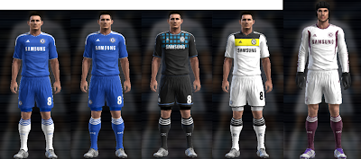 Edited by Pedro: Chelsea FC Kit 2011/12 PES 2012