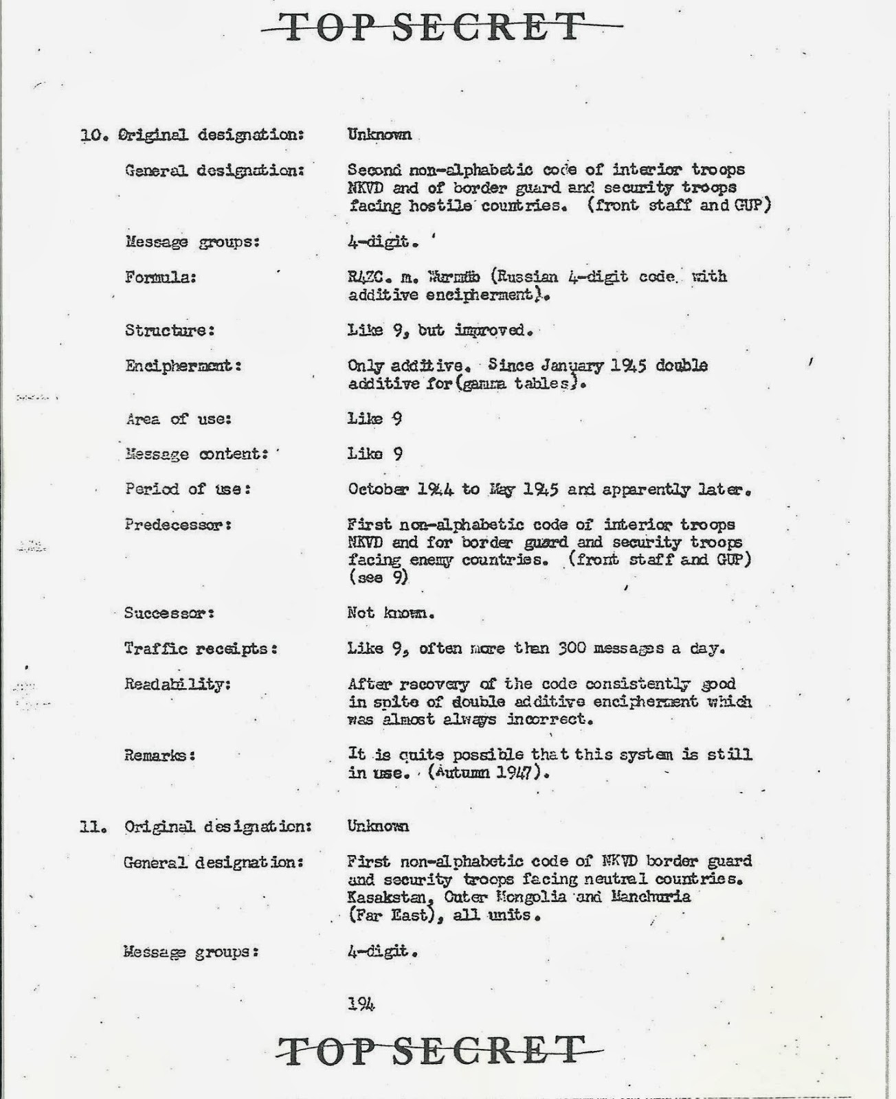 Christos military and intelligence corner: NKVD codes of WWII – part 2