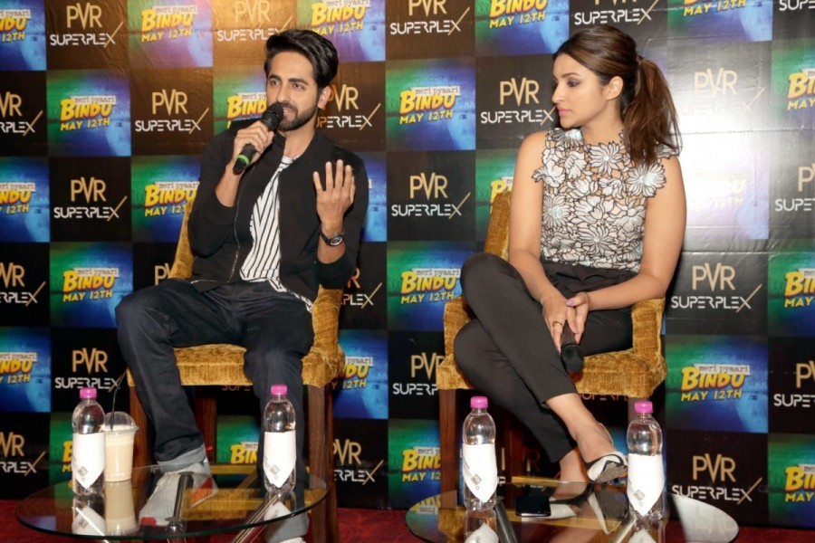 Parineeti and Ayushman Khuranna at Press Meet to Promote Meri Pyari Bindu