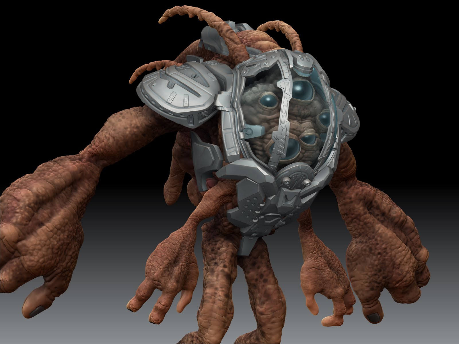 The Art of Jamie Burton: WIP alien guard